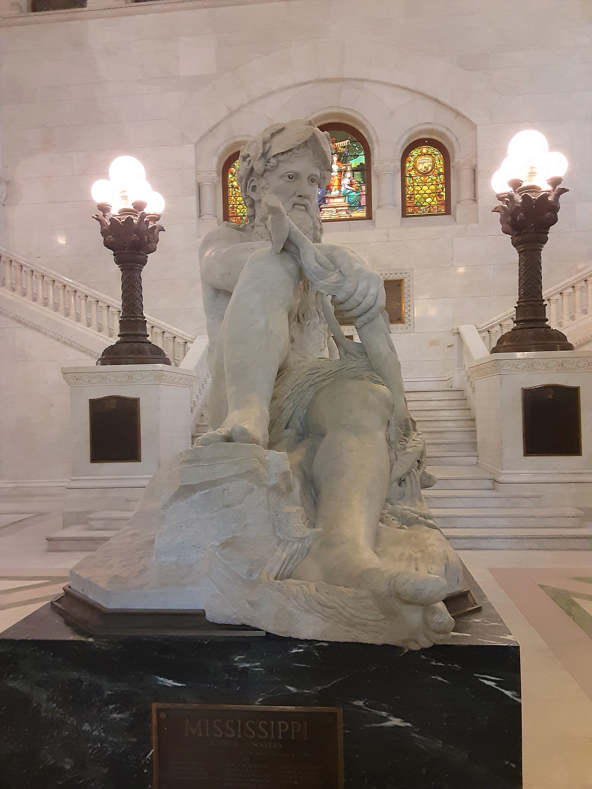 Father of Waters, Mississippi: Minneapolis City Hall, MN, USA (Art ...